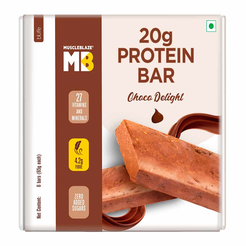 Shop MuscleBlaze Protein Bar - Choco Delight (6 Pieces/Pack) | HealthKart