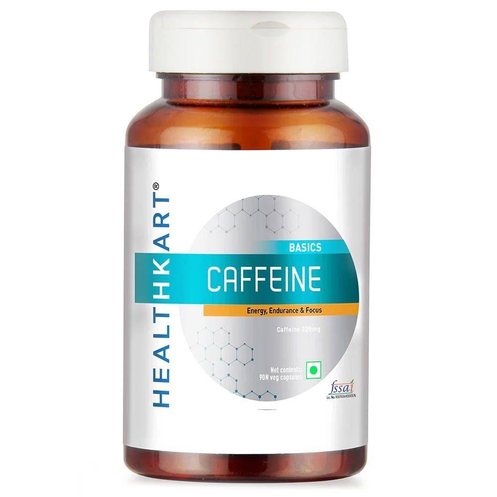 HealthKart Caffeine 200 mg OP, 90 capsules Unflavoured at Best Price in ...