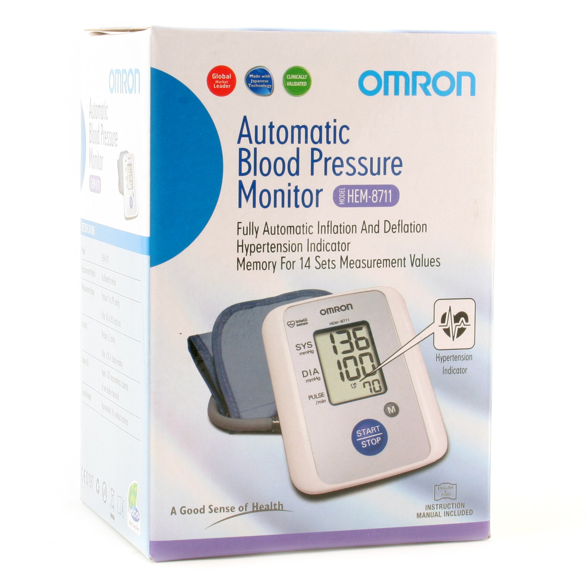 Omron Upper Arm Blood Pressure Monitor(HEM-8711), Regular at Best Price ...