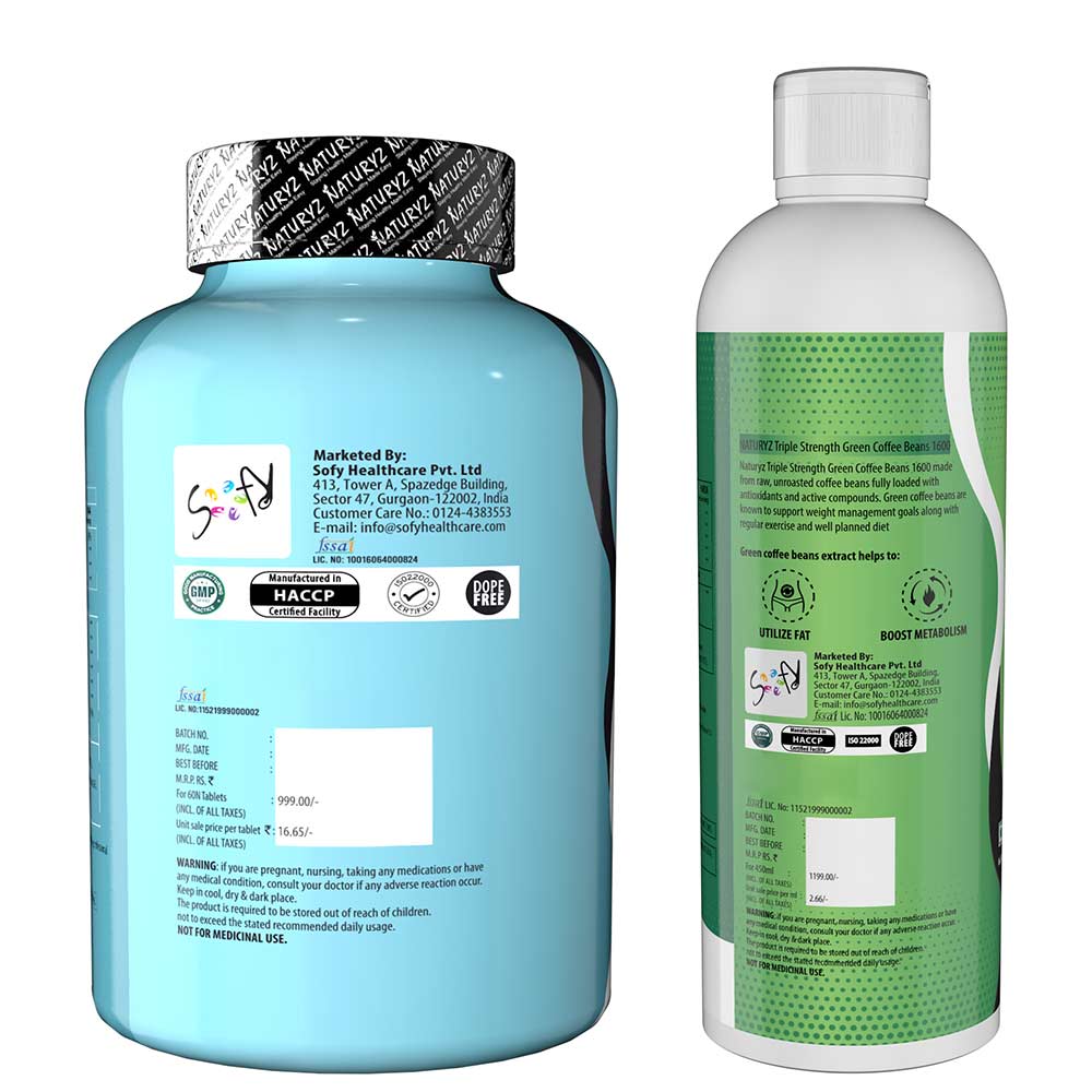 LEAN CUTZ Thermogenic Fat Burner 60 Tablets & Triple Strength Green ...