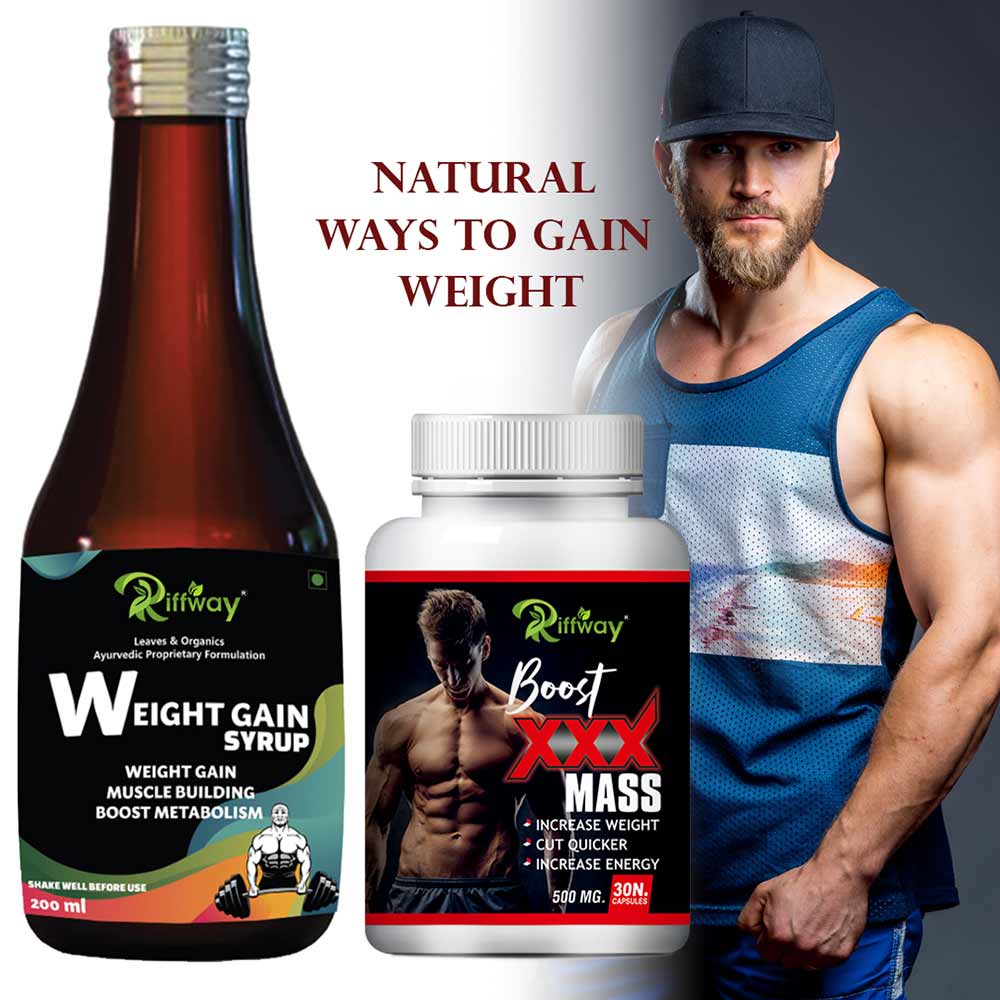 Weight Gain Syrup 200 ml & Boost XXX Mass 30 Capsules Combo at Best ...