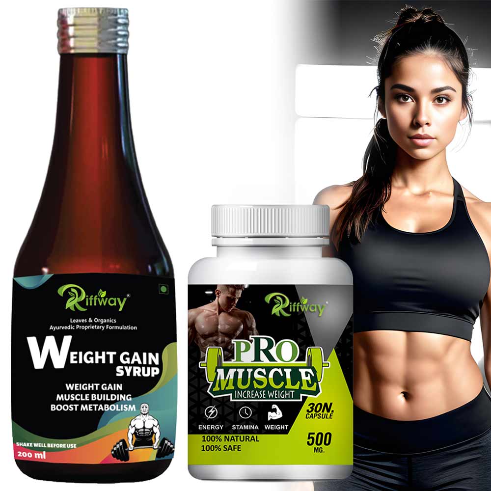 Weight Gain Syrup 200 ml & Pro Muscle 30 Capsules Combo at Best Price ...
