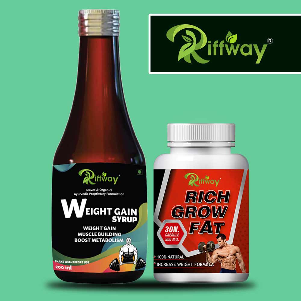 Weight Gain Syrup 200 ml & Rich Grow Fat 30 Capsules Combo at Best ...
