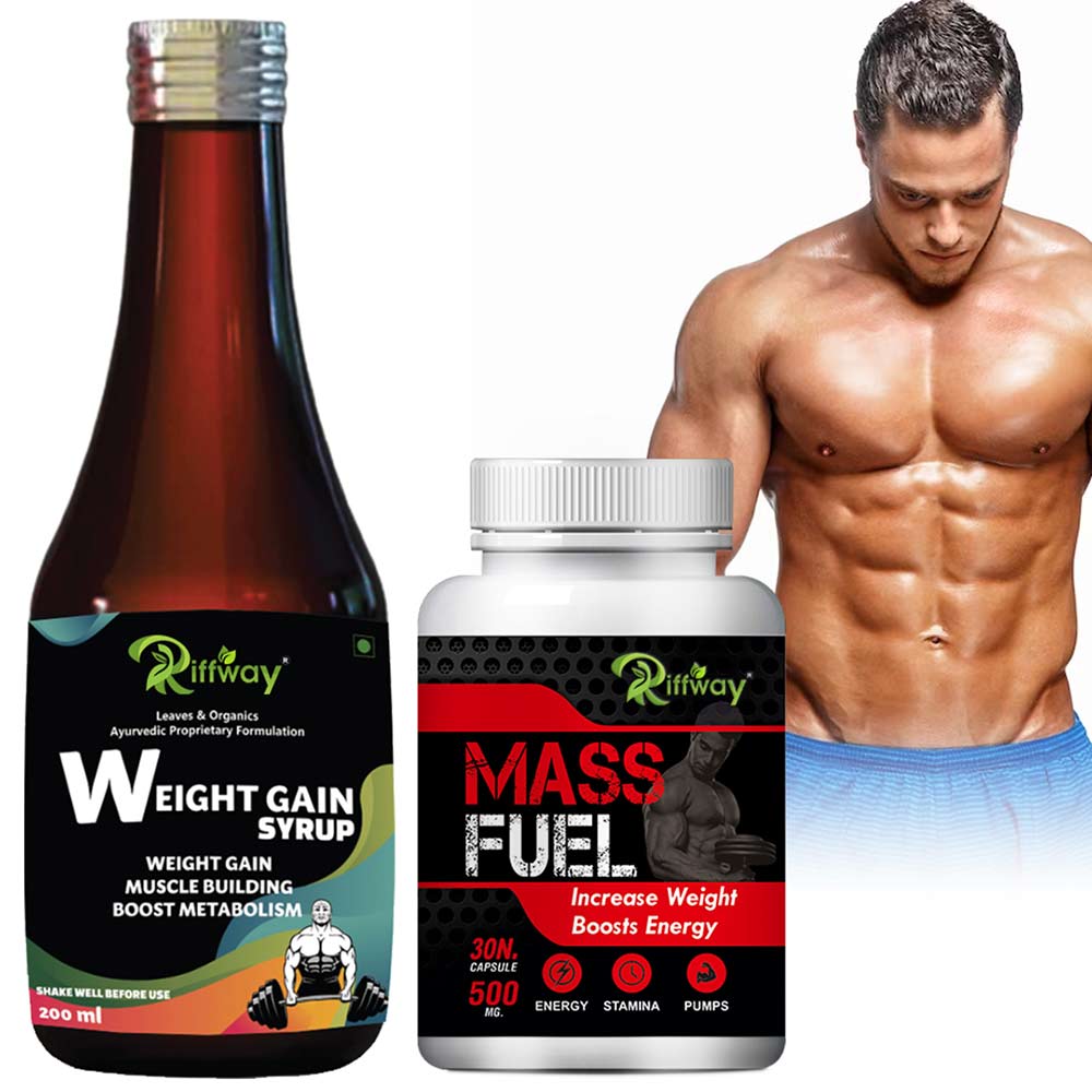Weight Gain Syrup 200 ml & Mass Fuel 30 Capsules Combo at Best Price in ...