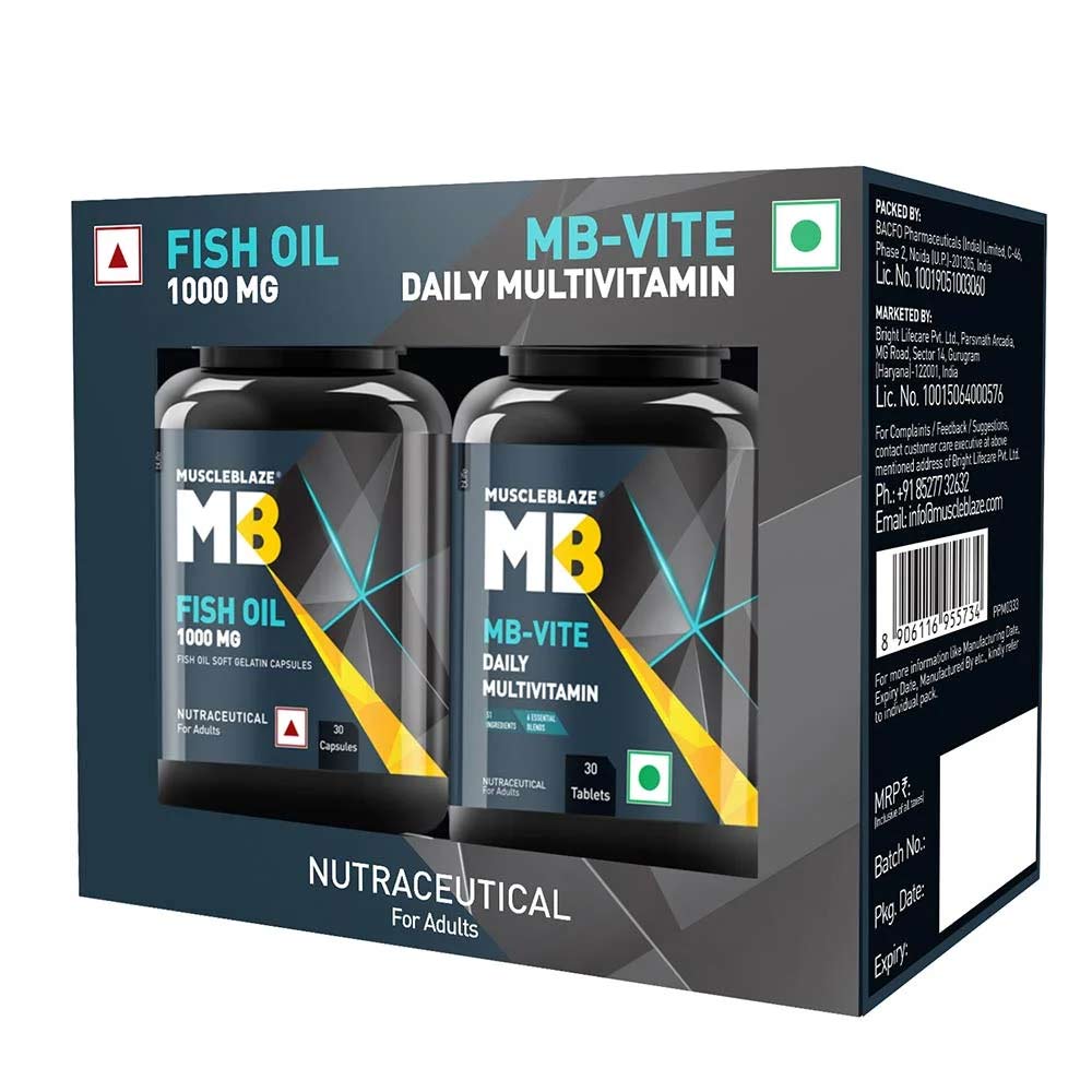 Fish Oil 1000mg & MB-Vite Multivitamin Combo OP at Best Price in India ...