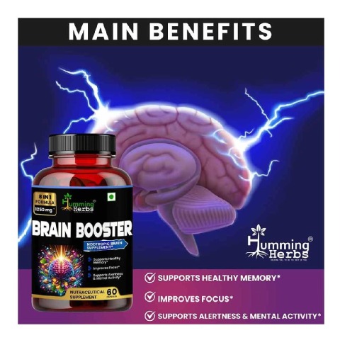 Nootropic Supplement Nootropic Brain Booster Supplement - 60 Capsules ...