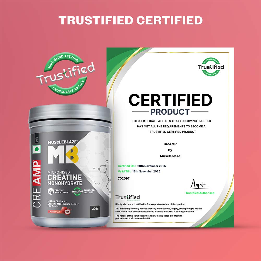 Creatine Monohydrate CreAMP 320 g • Lychee Swirl