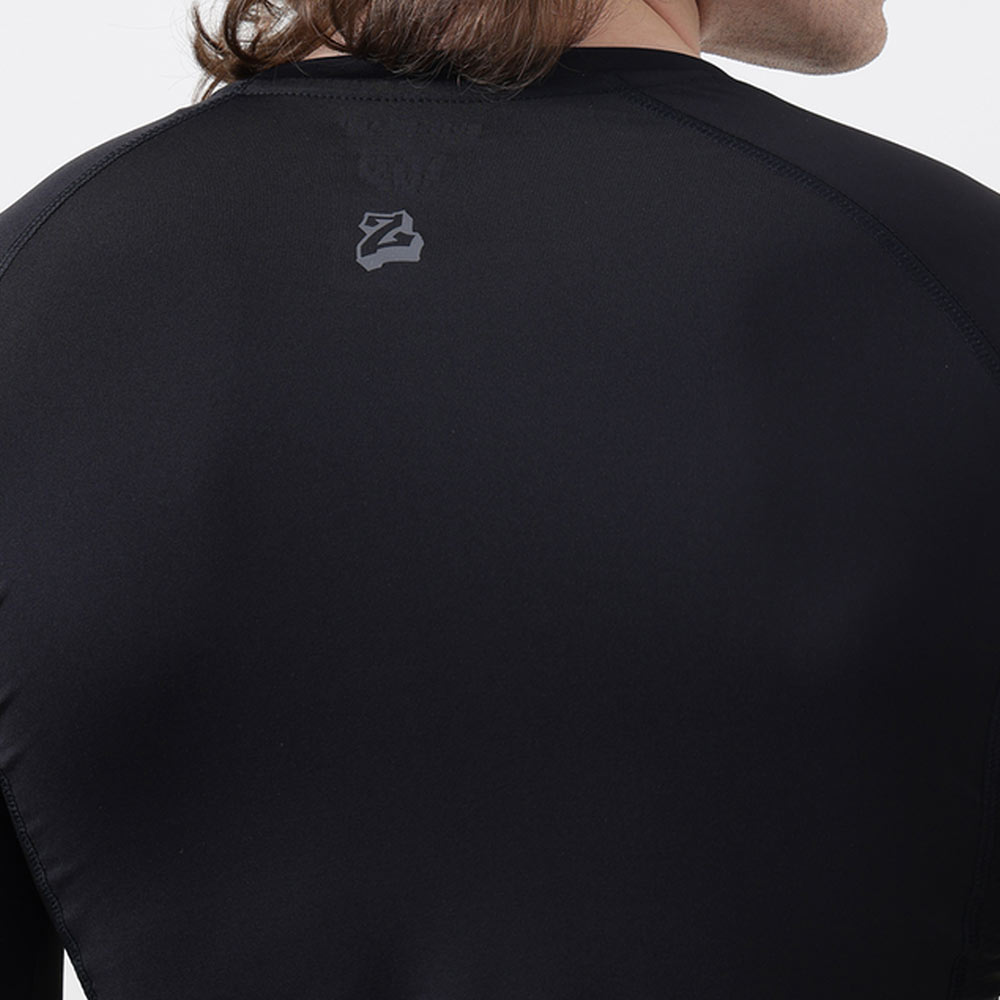Compression Muscle Tee Full Sleeve Midnight Black • Medium