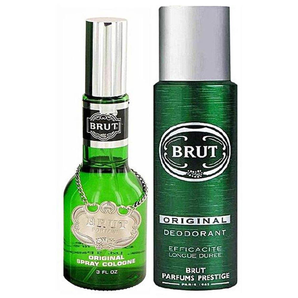 Brut Faberge Gift Set Deodorant Spray, 2 Piece(s)/Pack for Women & Men ...
